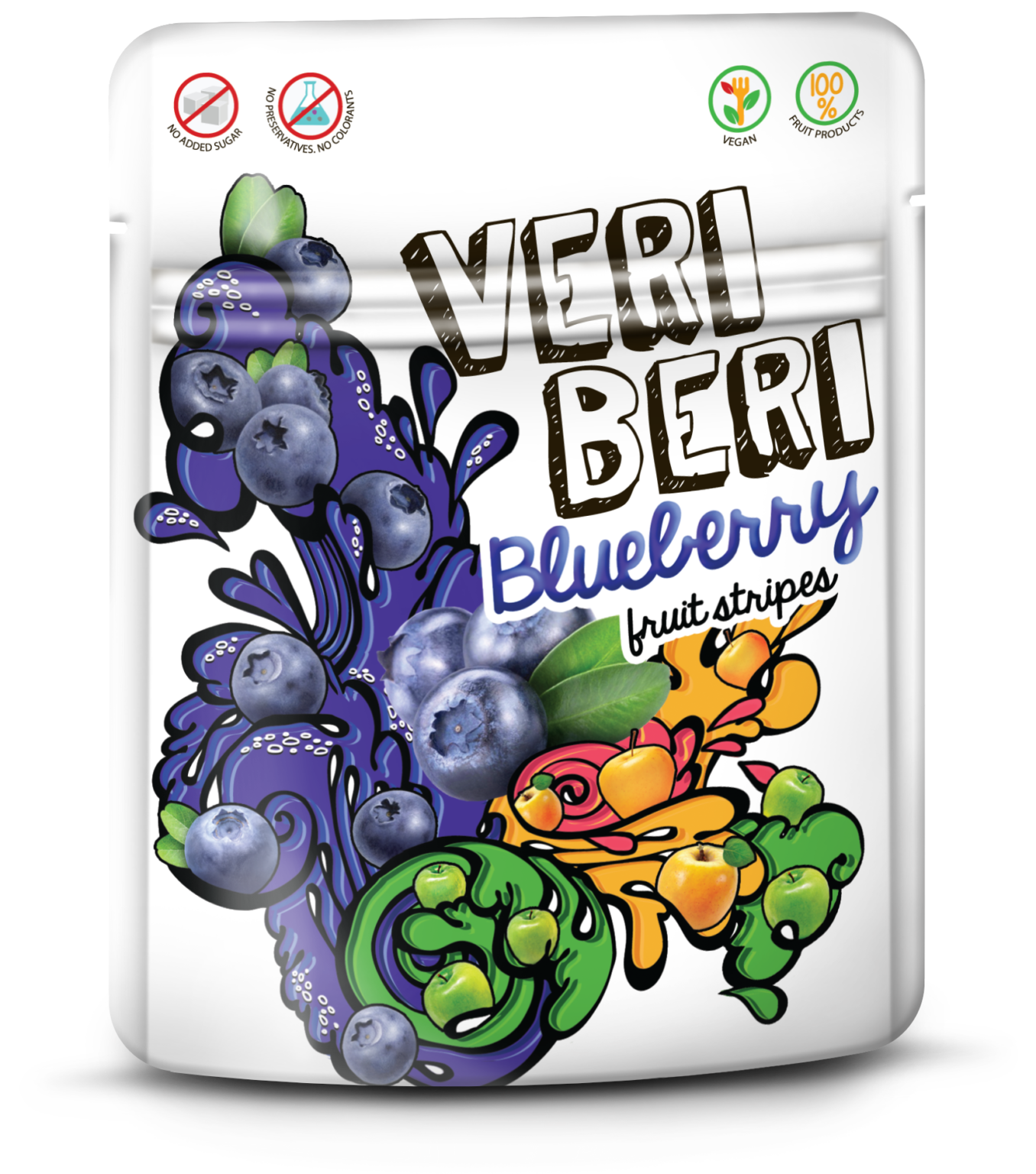 VERI BERI wild blueberry fruit stripes | Natures Pocket