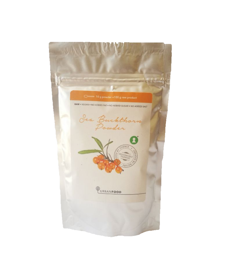 SEA BUCKTHORN POWDER, RAW, 100 G. / VEGAN | Natures Pocket