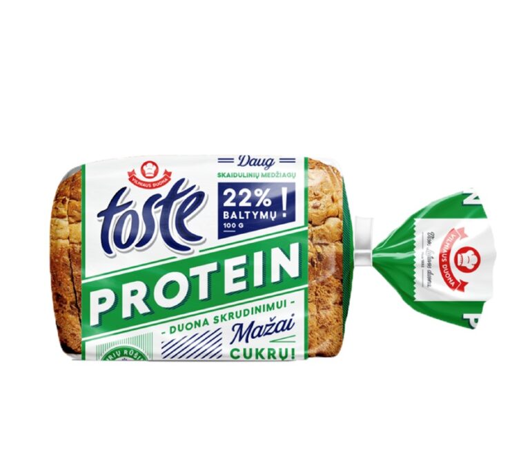 VILNIAUS DUONA TOSTE Protein bread, 380g | Natures Pocket